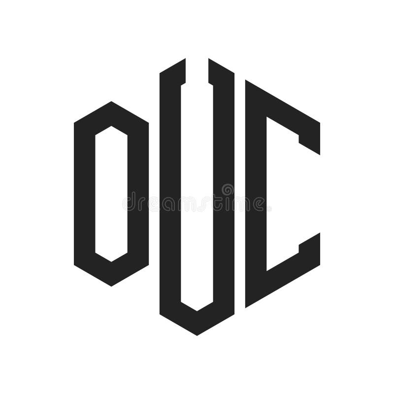OUC Logo Design. Initial Letter OUC Monogram Logo Using Hexagon Shape ...