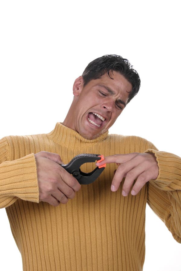 Ouch!!! stock image. Image of skin, adult, model, male - 338111