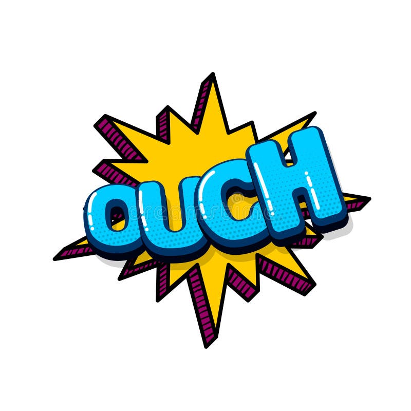 Cartoon Ouch Sound Stock Illustrations – 161 Cartoon Ouch Sound Stock ...