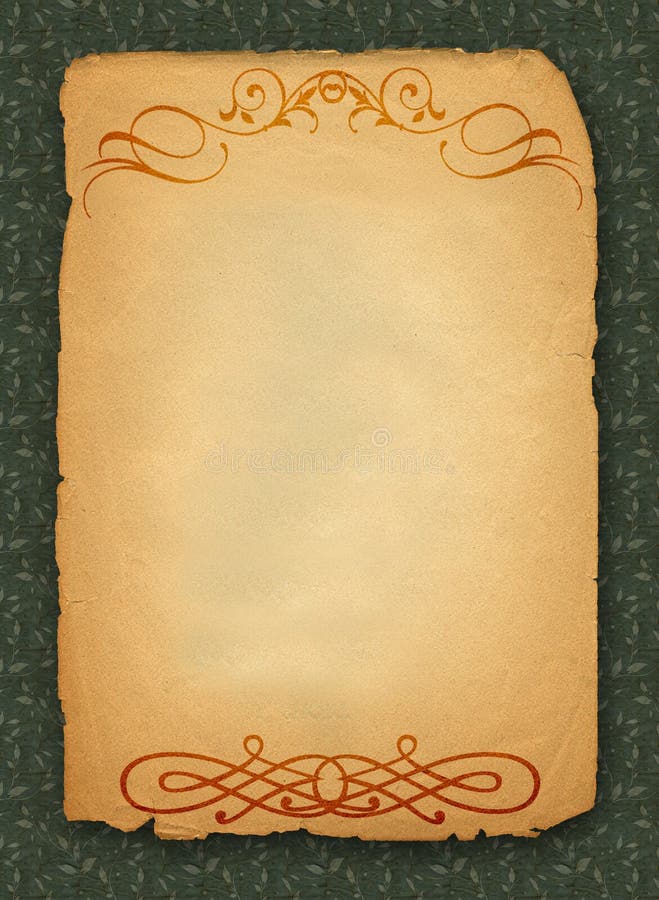 Oud document stock illustratie. Illustration of geweven - 9799677