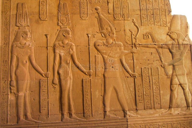 Oud Egyptisch manuscript stock afbeelding. Image of gravure - 35648051