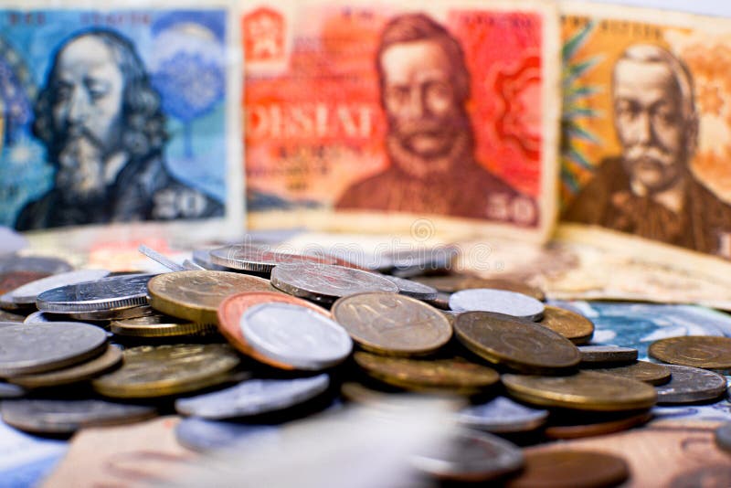 Oud Geld stock afbeelding. Image of geld, slowaak, muntstuk - 63029061