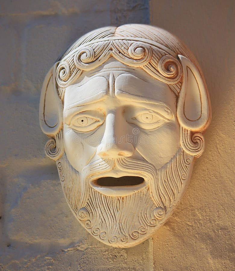 Oud-Griekse Masker stock foto. Image of uitdrukking, gewicht - 19861984
