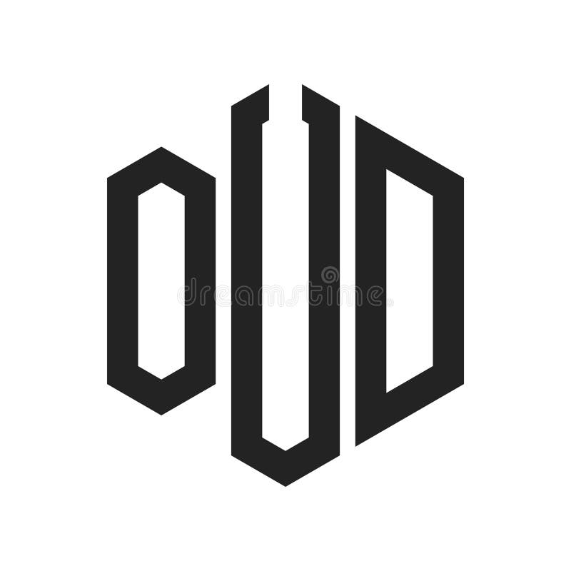 OUD Logo Design. Initial Letter OUD Monogram Logo Using Hexagon Shape ...