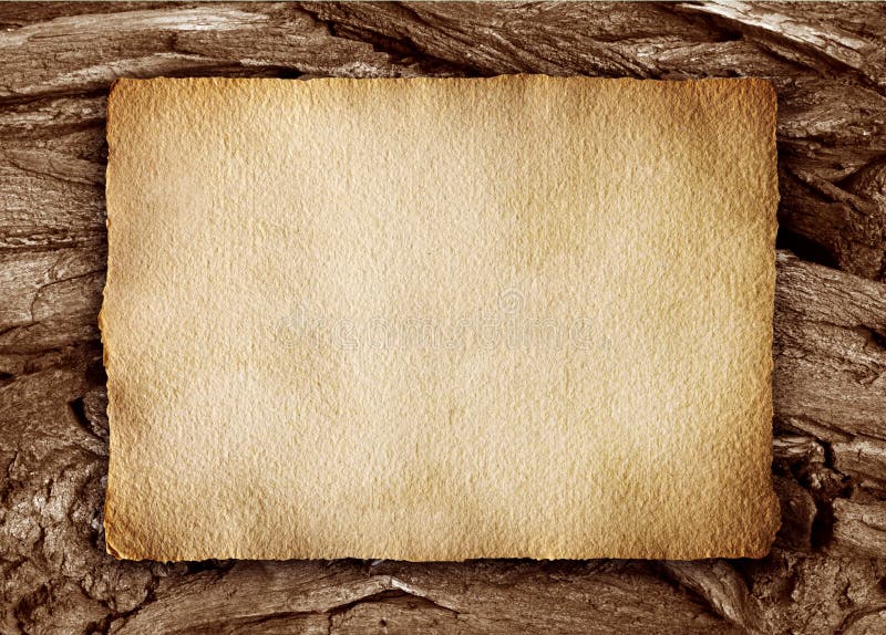Oud perkament op hout stock foto. Image of vuil, sepia - 16808900