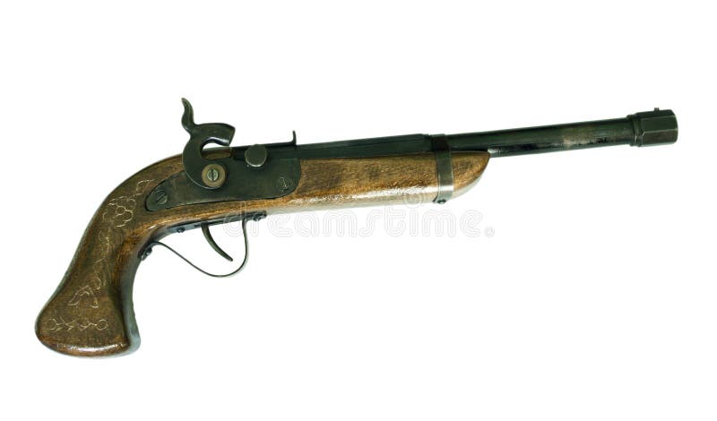 Oud pistool stock afbeelding. Image of historisch, piraat - 18392509
