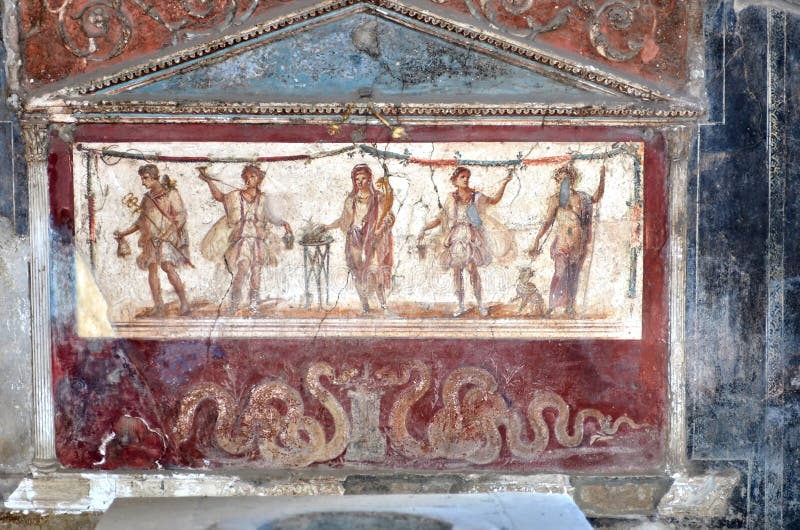 De Kleding in Oud Rome, Cijfer Van Een Roman Mens Schilderde in Een ...