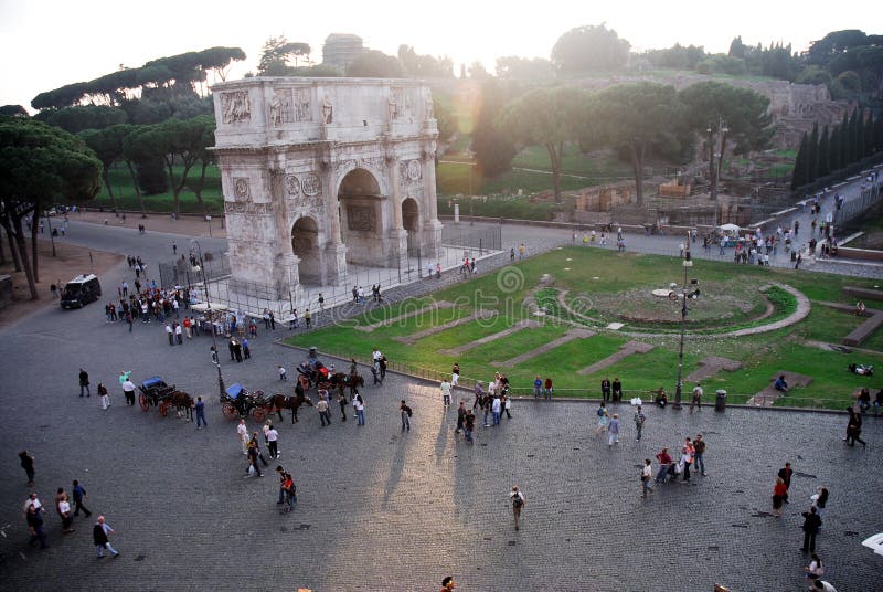Oud Rome stock afbeelding. Image of waarneming, paltsgraaf - 1442061