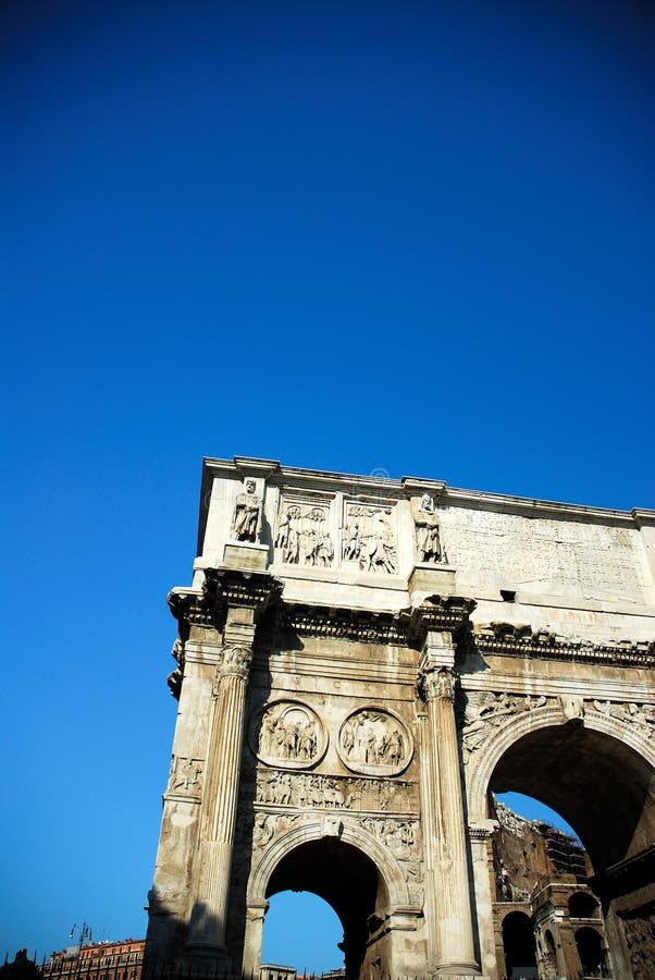 Oud Rome stock afbeelding. Image of forum, klassiek, koepel - 1444891