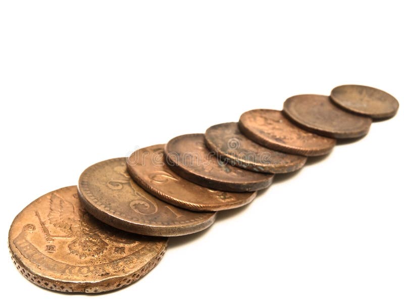 Oud geld stock foto. Image of achtergrond, munt, inzameling - 8320446