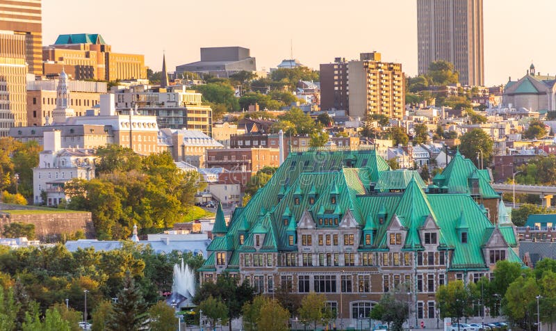Oud Station in De Stad Van Quebec Stock Foto - Image of gebouw ...