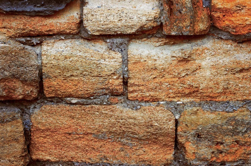 Oude bakstenen muur stock afbeelding. Image of cement - 27377461