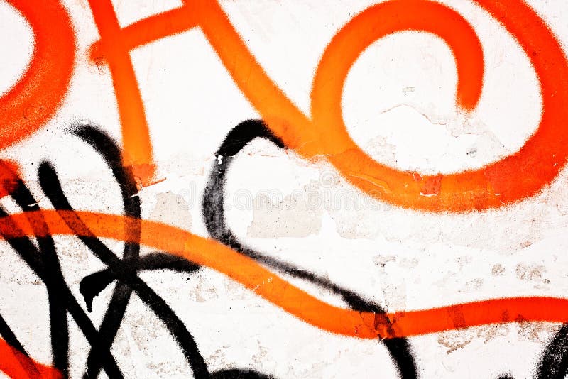 Witte Bakstenen Muur Met Graffiti Stock Afbeelding - Image of graffiti, achtergrond: 30736201