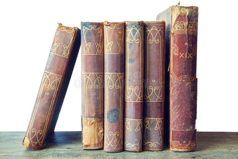 Oude Antieke Boeken Op Boekenrek, Boekenrekachtergrond, Stapel Oude ...