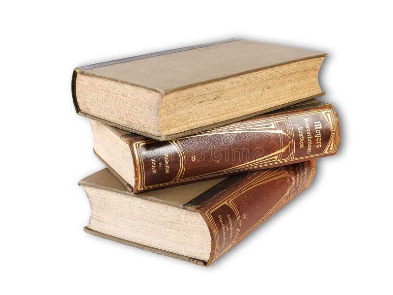 Stapel Oude Boeken Met Het Knippen Van Weg Stock Afbeelding - Image of ...