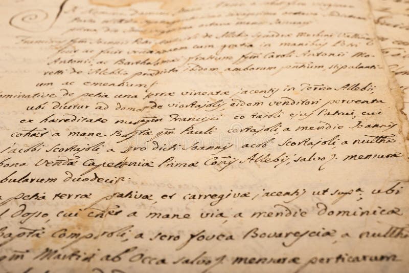 Oude Brief Met Zegel Op Oud Document Stock Afbeelding - Image of zegel ...