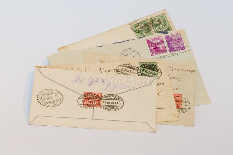 Oude brieven redactionele afbeelding. Image of enveloppen - 42911870