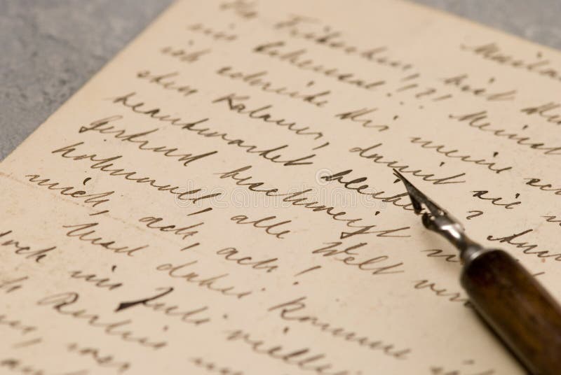 Oude brieven stock foto. Image of post, schrijven, wijnoogst - 5244478