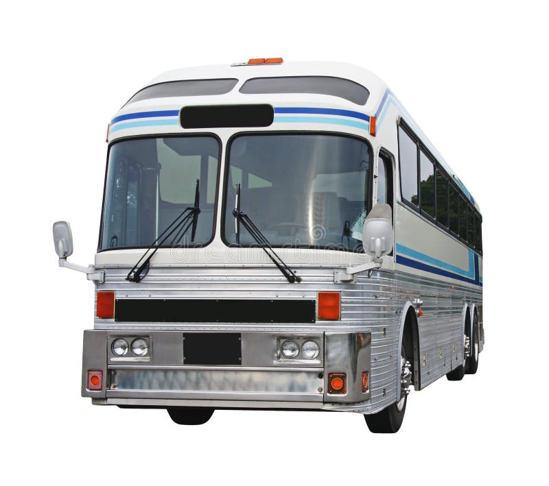 Oude Bus Met Het Knippen Van Weg Stock Afbeelding - Image of reis ...