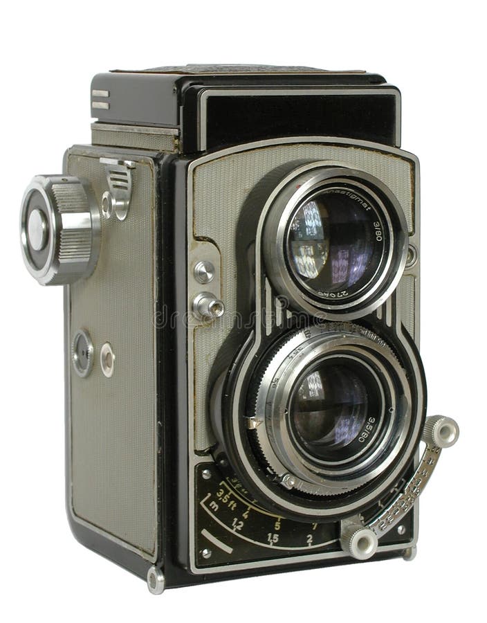 Oude TLR-camera stock foto. Image of doos, camera, fotografie - 24758