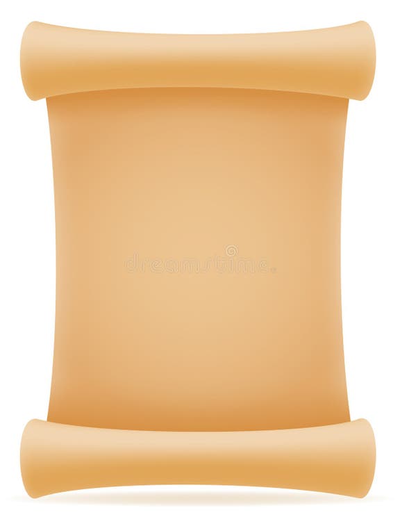 Oude Document Rol Vectorillustratie Vector Illustratie - Illustration ...