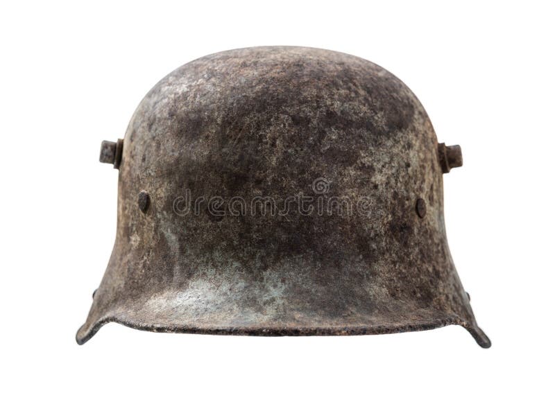 Oude Duitse helm stock foto. Image of redding, kade, riem - 38483962