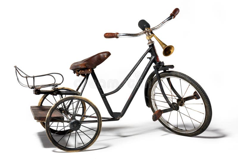 Oude fiets in retro stijl stock afbeelding. Image of achtergrond - 35377179