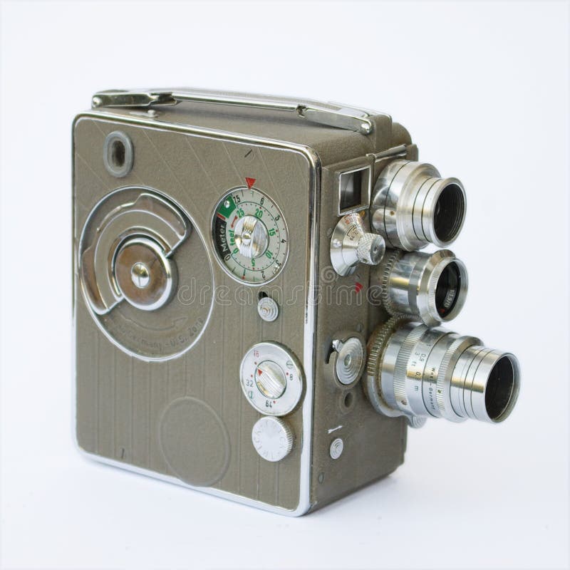 Oude filmcamera stock afbeelding. Image of vakantie, wijnoogst - 1236067