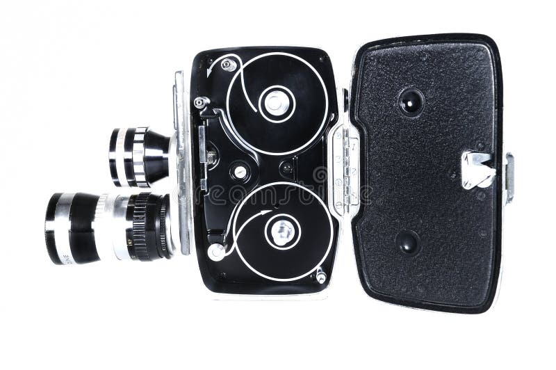Oude Filmcamera stock foto. Image of binnen, cinematografie - 16457062