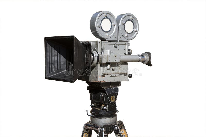 Oude filmcamera stock foto. Afbeelding bestaande uit bioskoop - 12382416