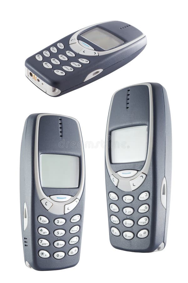 Oude GSM mobiele telefoon stock afbeelding. Image of elektro - 10376025