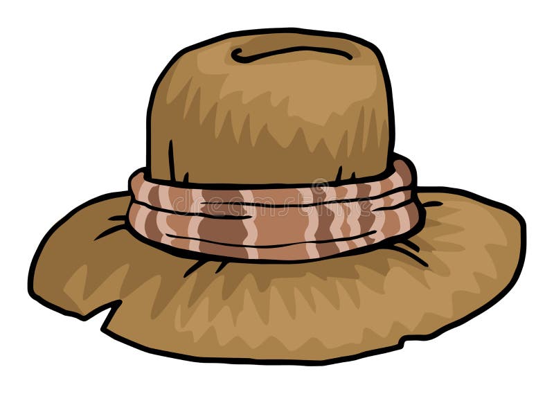 Oude hoed vector illustratie. Illustration of kleding - 65430953