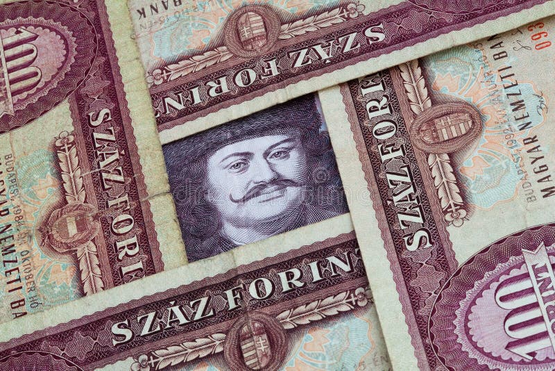 Oude Hongaarse forint stock foto. Image of verandering - 19040908