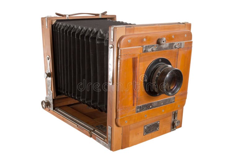 Oude Houten Camera stock foto. Image of optisch, instrument - 24078642