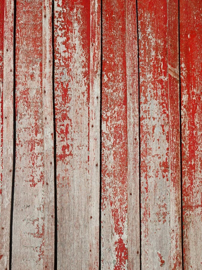 Oude Houten Planken Met Geschilde Rode Verf Stock Afbeelding - Image of ...