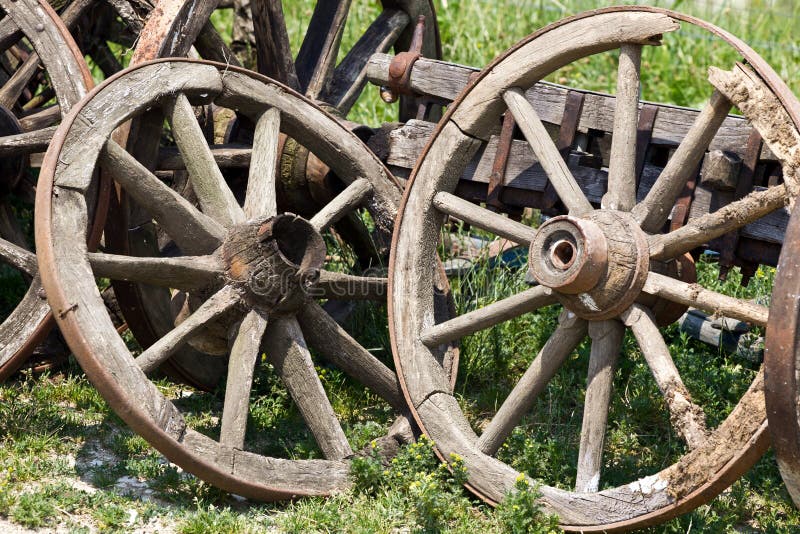 De wielen van de kar stock foto. Image of ronde, wiel - 20013846