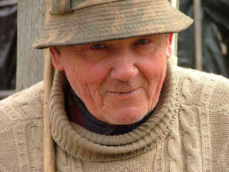 Oude mens stock afbeelding. Image of boerderij, grootvader - 2192539