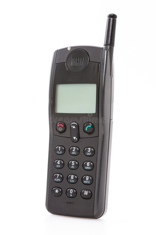 Oude mobiele telefoon stock foto. Image of knoop, technologie - 40926024