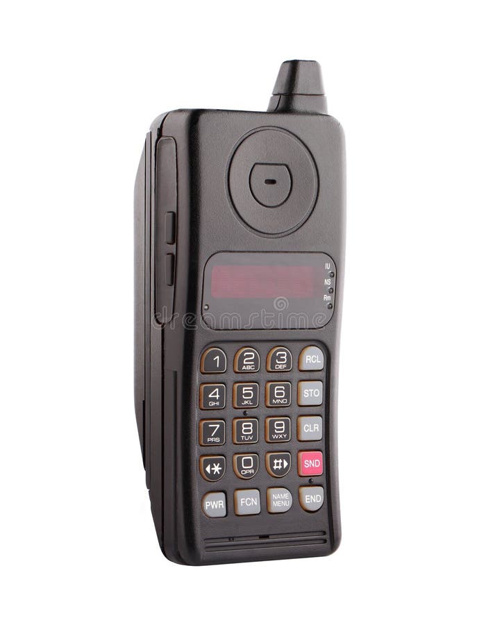 Oude mobiele telefoon stock foto. Image of aantal, zwaar - 44509600