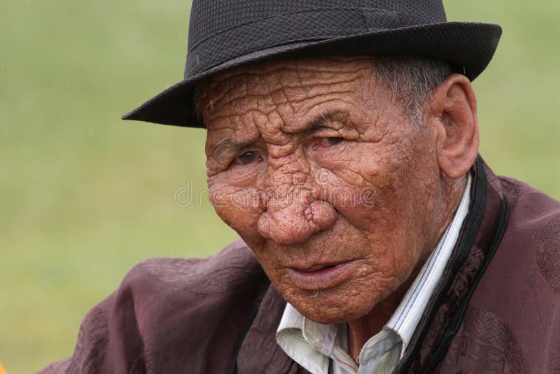 De man Mongool stock afbeelding. Image of mens, haar - 29186821