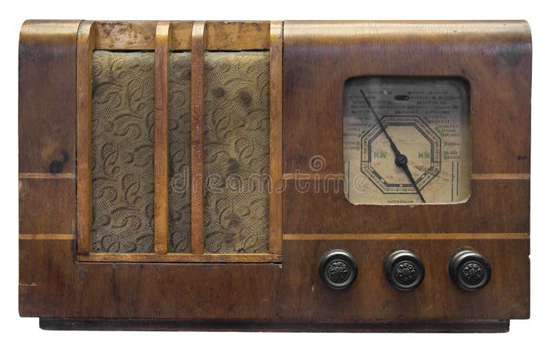 Oude Radio stock afbeelding. Image of elektrisch, technologie - 1060981