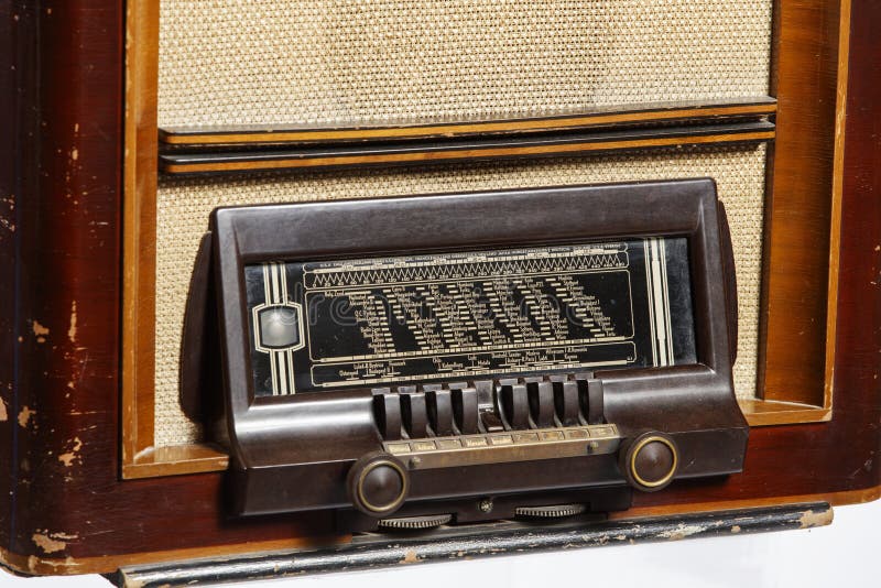 Oude Radio stock foto. Image of reeks, gevormd, wijnoogst - 65671394
