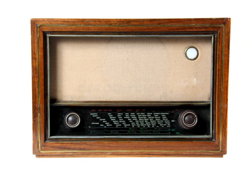Oude radio stock afbeelding. Image of transistor, vermaak - 8680319
