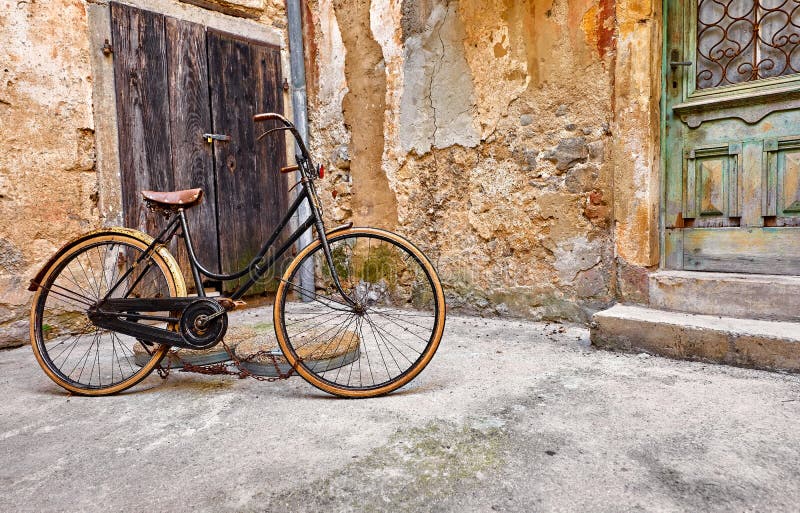 Retro Detail Van Het Fietswiel Uitstekende Stijl Stock Afbeelding ...