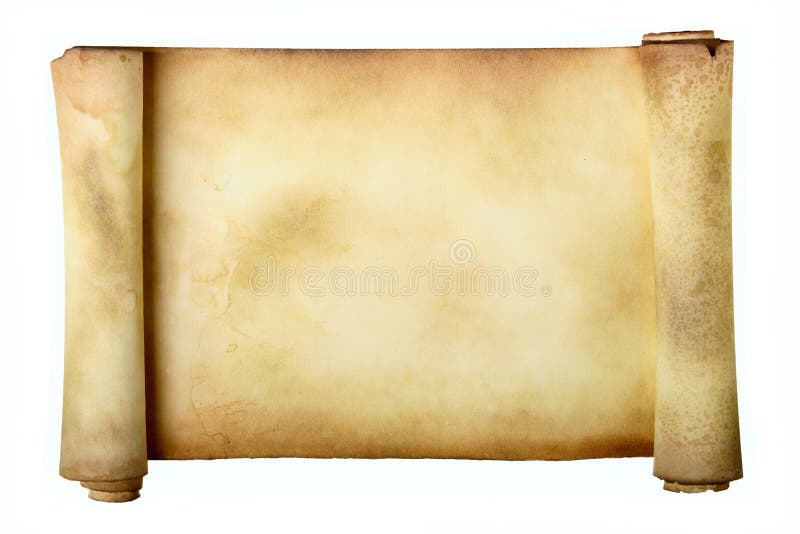 Rol van perkament en veer stock illustratie. Illustration of decoratie ...
