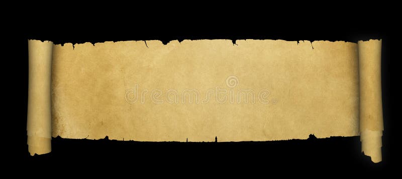 Oude rol van perkament. stock afbeelding. Image of ontwerp - 24327521