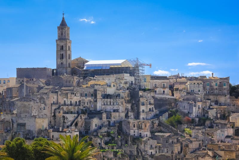 Oude Stad Matera Basilicata Apulia of Puglia Italië Redactionele Stock ...