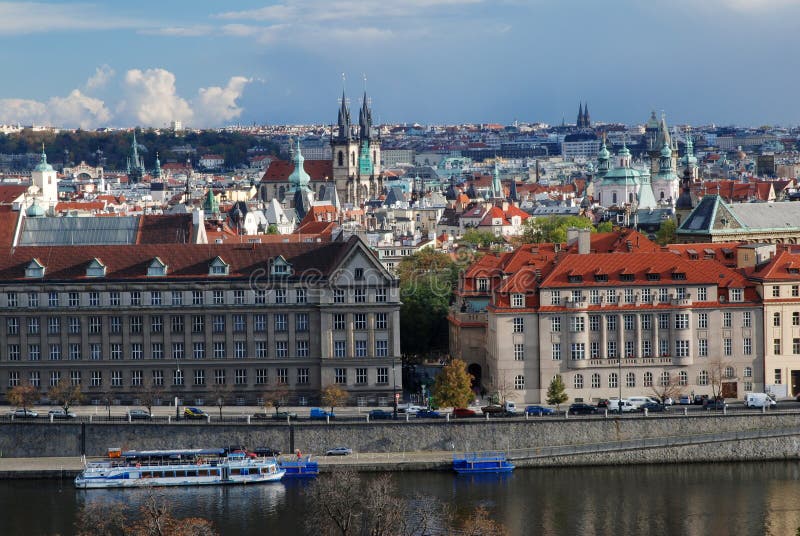 Oude Stad, Praag, Tsjechische Republiek Stock Afbeelding - Image of ...