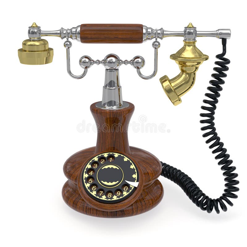 Ouderwetse telefoon stock foto. Image of geïsoleerd, apparaat - 4616066