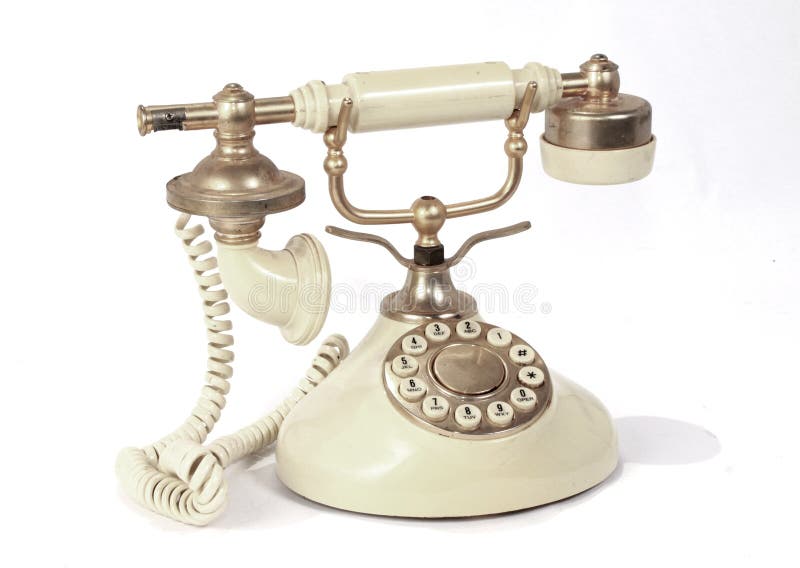 Oude telefoon stock afbeelding. Image of verbind, ouderwets - 17468639